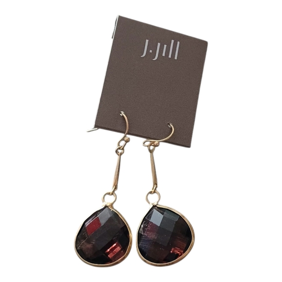 J. Jill | Jewelry | Nwt J Jill Purple And Gold Teardrop Earrings | Poshmark